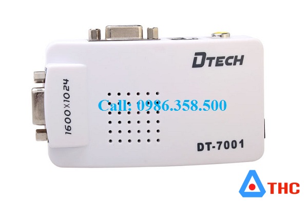 Bán Bộ chuyển đổi VGA sang AV/SVIDEO D-TECH 7001 chính hãng giá rẻ, Bộ ...